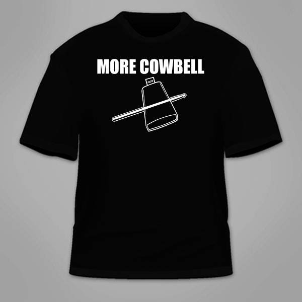 More Cowbell T-Shirt. SNL Funny TV Nerd Nerdy T Shirt Clothing | Etsy