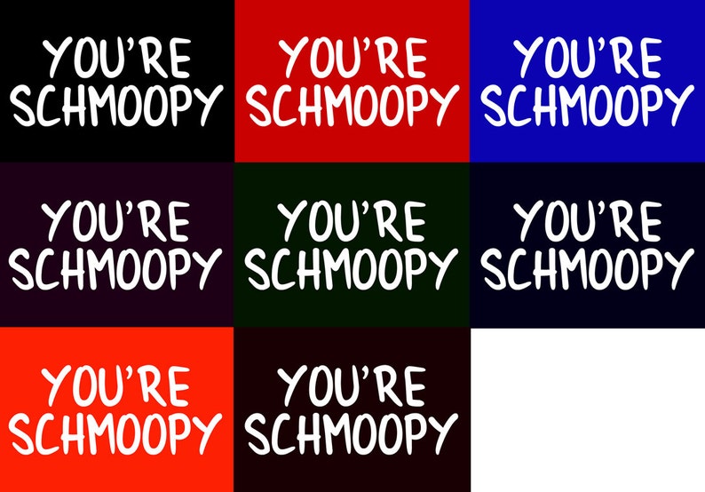 You're Schmoopy T-shirt. Funny Seinfeld TV Parody Novelty | Etsy