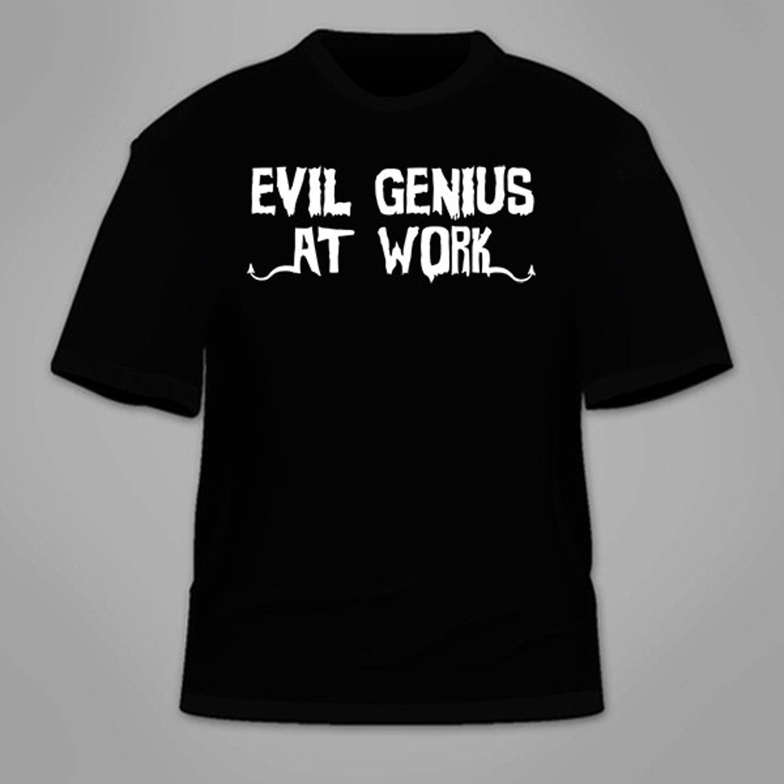 Evil Genius at Work T-shirt. Funny Devil Satan Hilarious Gag | Etsy