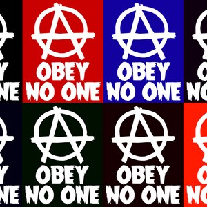 Obey No One T-shirt. Anarchy Revolution Protest Resist T Shirt ...