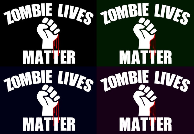 Zombie Lives Matter T-shirt. Funny Zombies T Shirt Halloween Costume ...