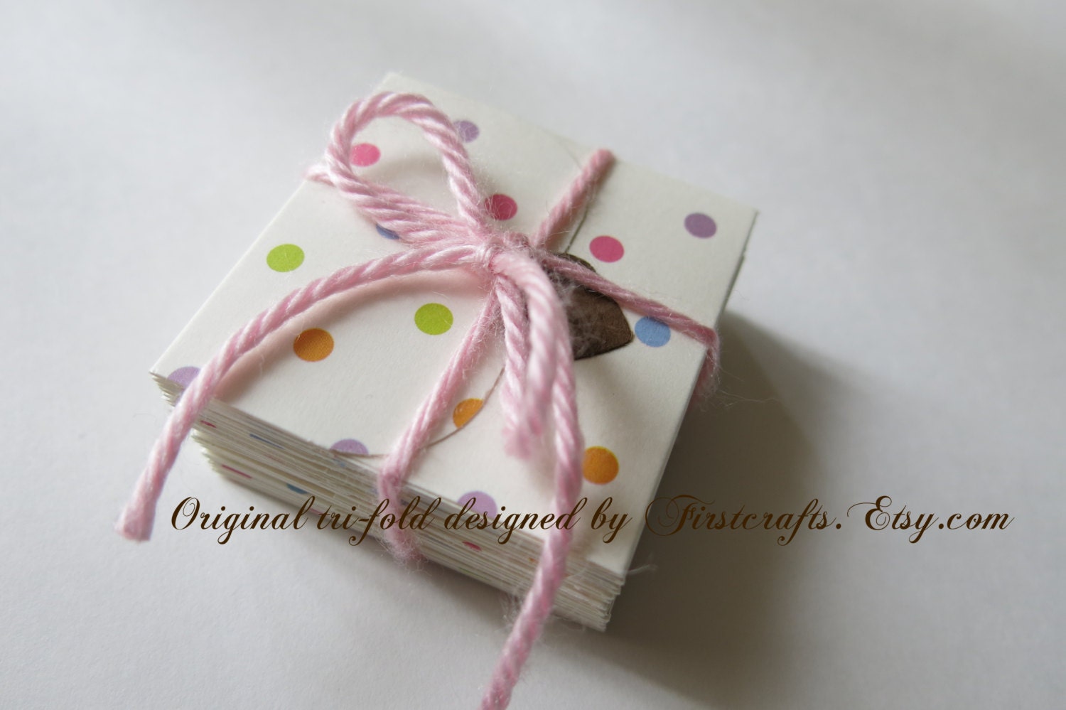 Mini Note Cards- Small Cards- Mini Notecards- Polka Dot- Tri-fold ...