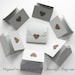 Mini Note Cards- Mini Cards- Small Cards- Gray Cards- Tri-fold Envelope ...