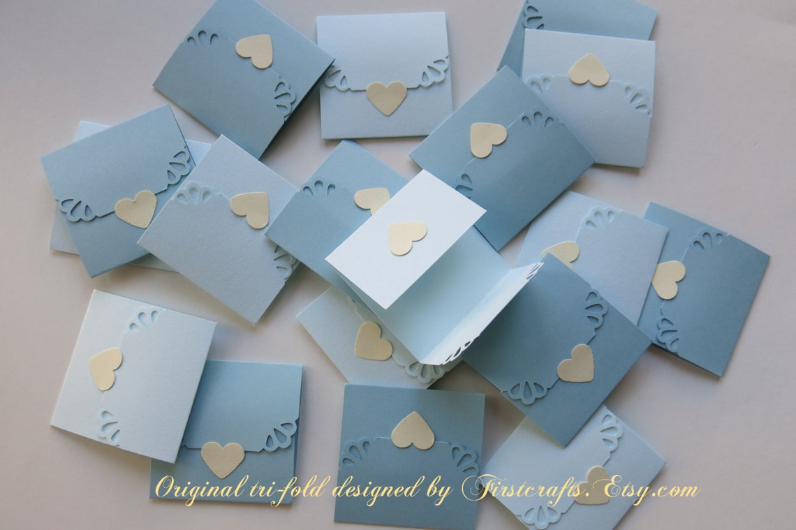 Mini Notecards Small Cards Mini Note Cards Multi Blue - Etsy