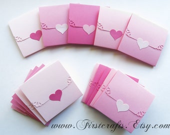 Mini Note Cards Mini Notecards Assorted Color Tri-fold Envelope Mini ...