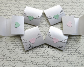 Mini Note Cards Mini Notecards Assorted Color Tri-fold - Etsy