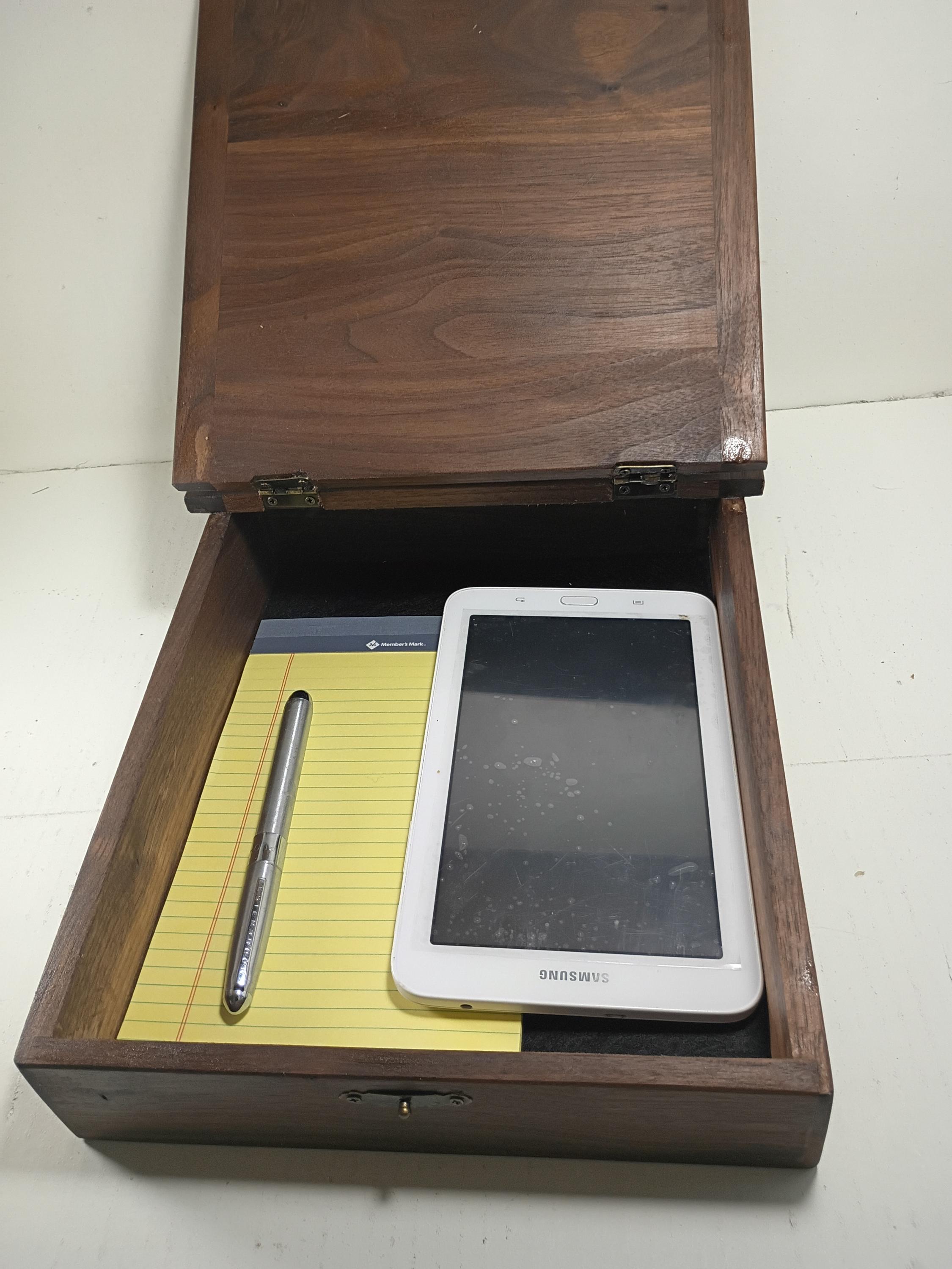 Lap Desk, Traveling Secretary. Slant Top Portable Writing Desk With ...