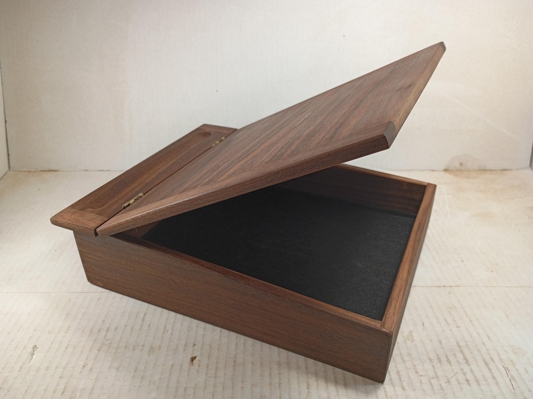 Lap Desk, Traveling Secretary. Slant Top Portable Writing Desk. Wood ...