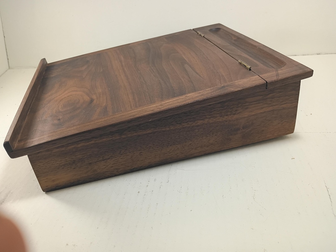 Lap Desk, Traveling Secretary. Slant Top Portable Writing Desk With ...