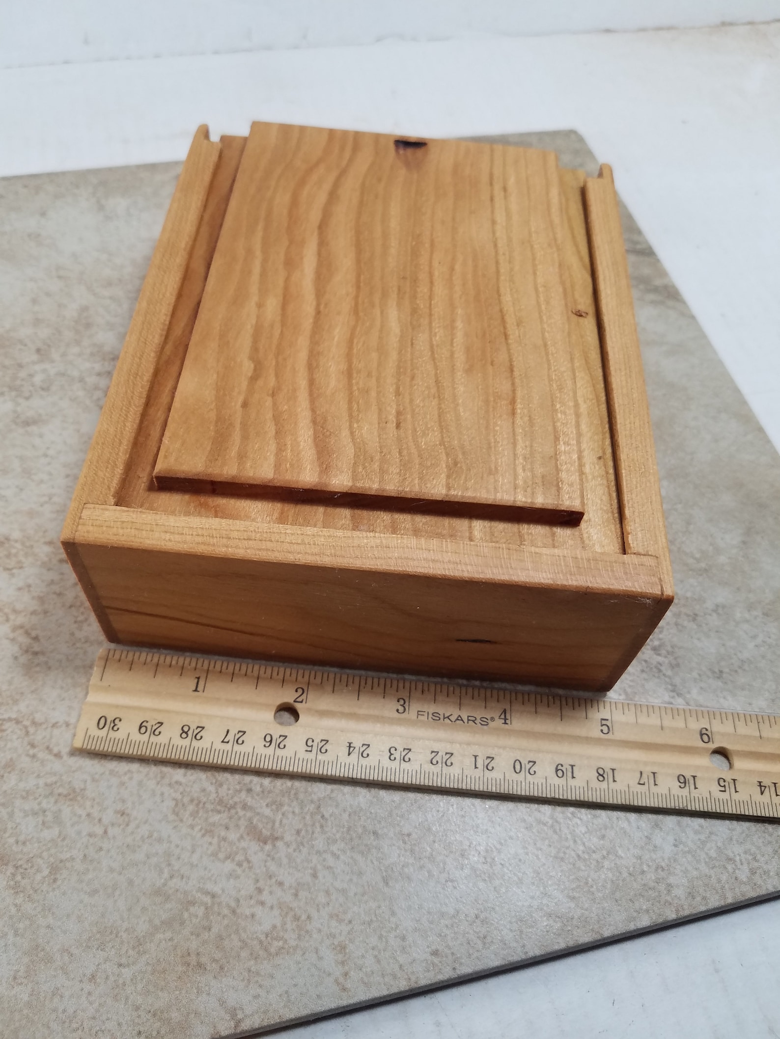 Slide Top Box (id:5.25x4.25x1.5) Gift Box (BX0333) Choice of Woods ...