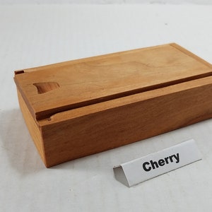 Small Slide Top General Purpose Wood Box (BX0292) (ID 4.2x1.9x.6 Tall ...