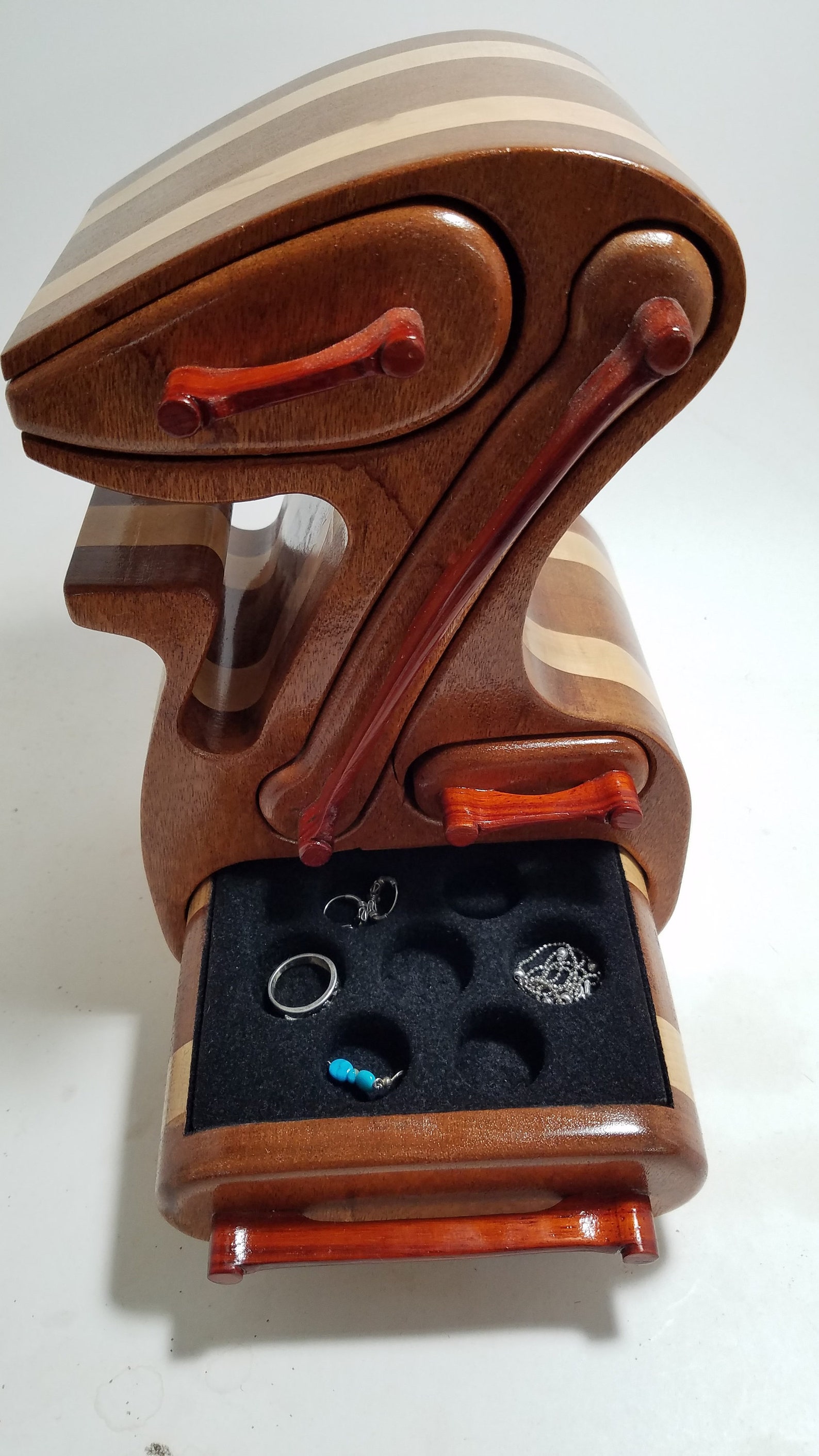 Large Jewelry Box With Shapes BX0285 43l Amm 4-drawer | Etsy