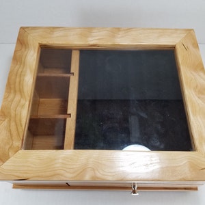 12P I Solid Cherry Wood Pen Case With Ink Bottle Storage - Etsy