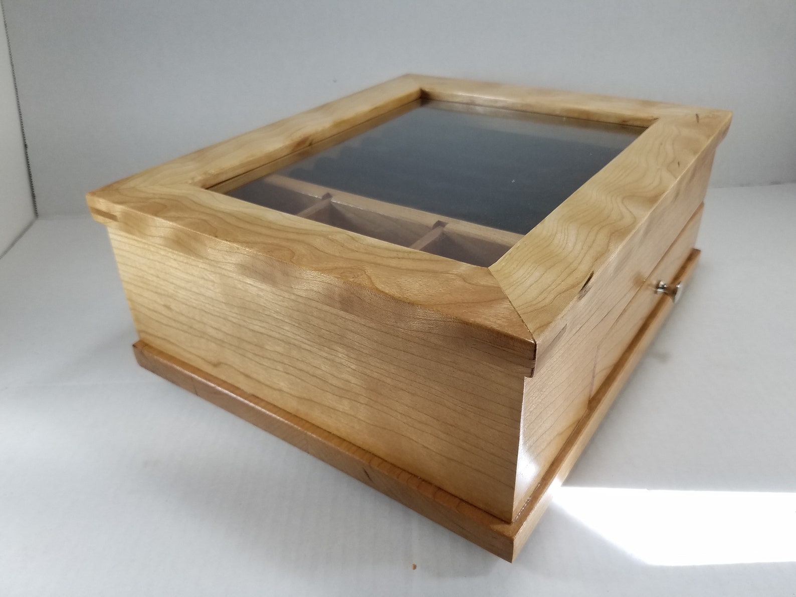 12P I Solid Cherry Wood Pen Case With Ink Bottle Storage - Etsy