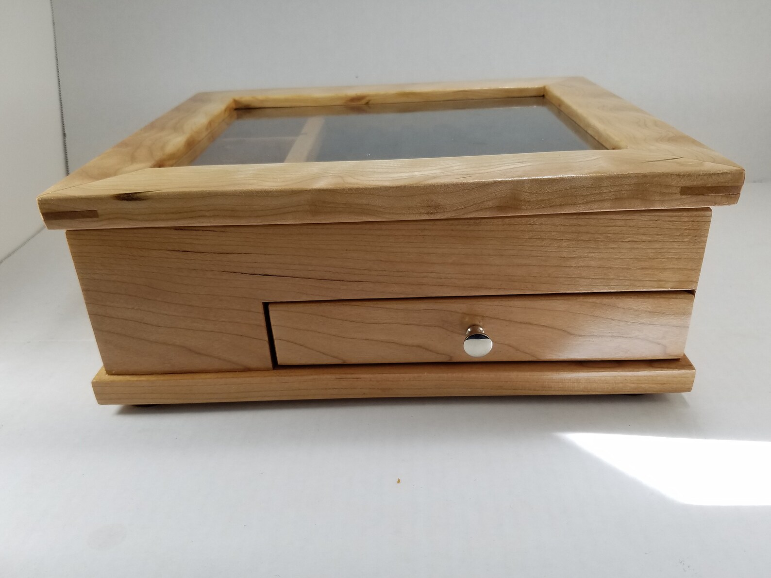 12P I Solid Cherry Wood Pen Case With Ink Bottle Storage - Etsy