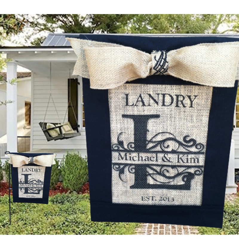 Personalized Burlap Banner - Etsy