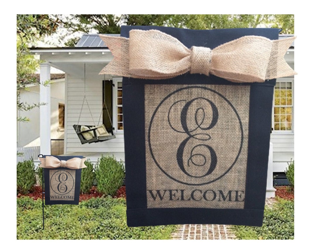 Custom, Personalized,monogrammed Burlap Garden Flag - Etsy