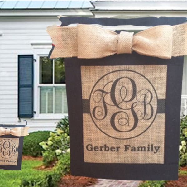 Monogrammed Flags - Etsy