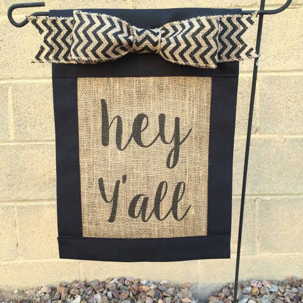 Burlap Garden Flag - Etsy