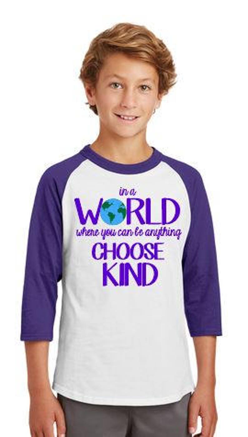 Close Out Choose Kind Wonder Youth Baseball Tee - Etsy