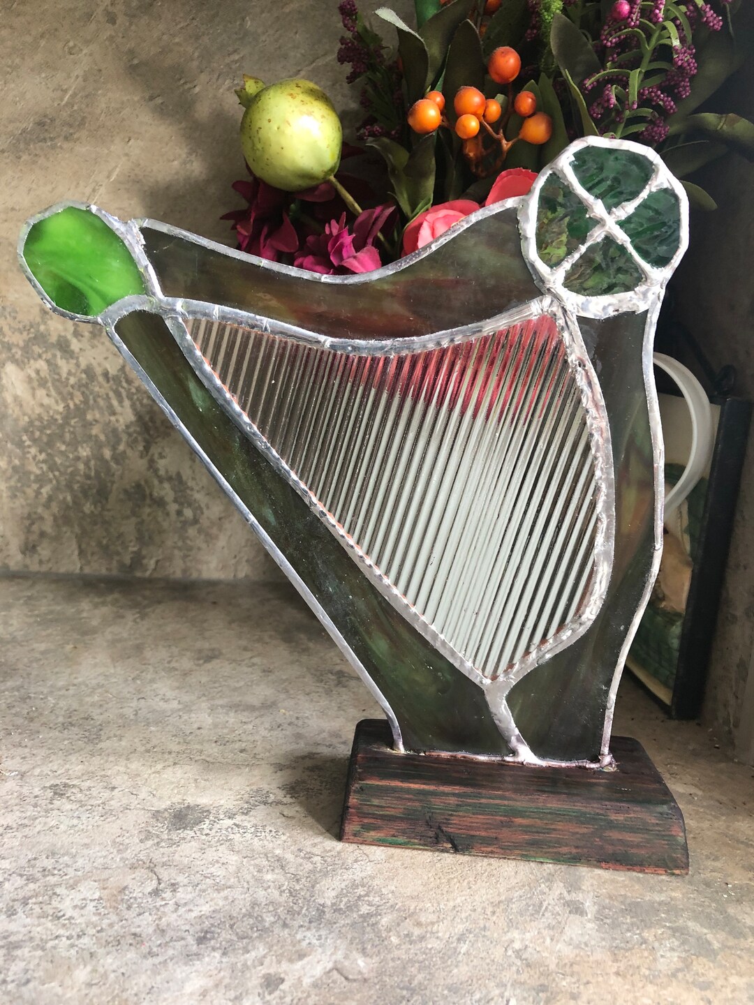 Irish Harp. Stained Glass. Saint Patricks Day - Etsy