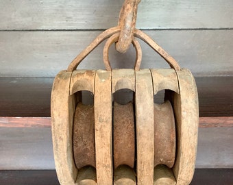 Triple Pulley Block - Etsy