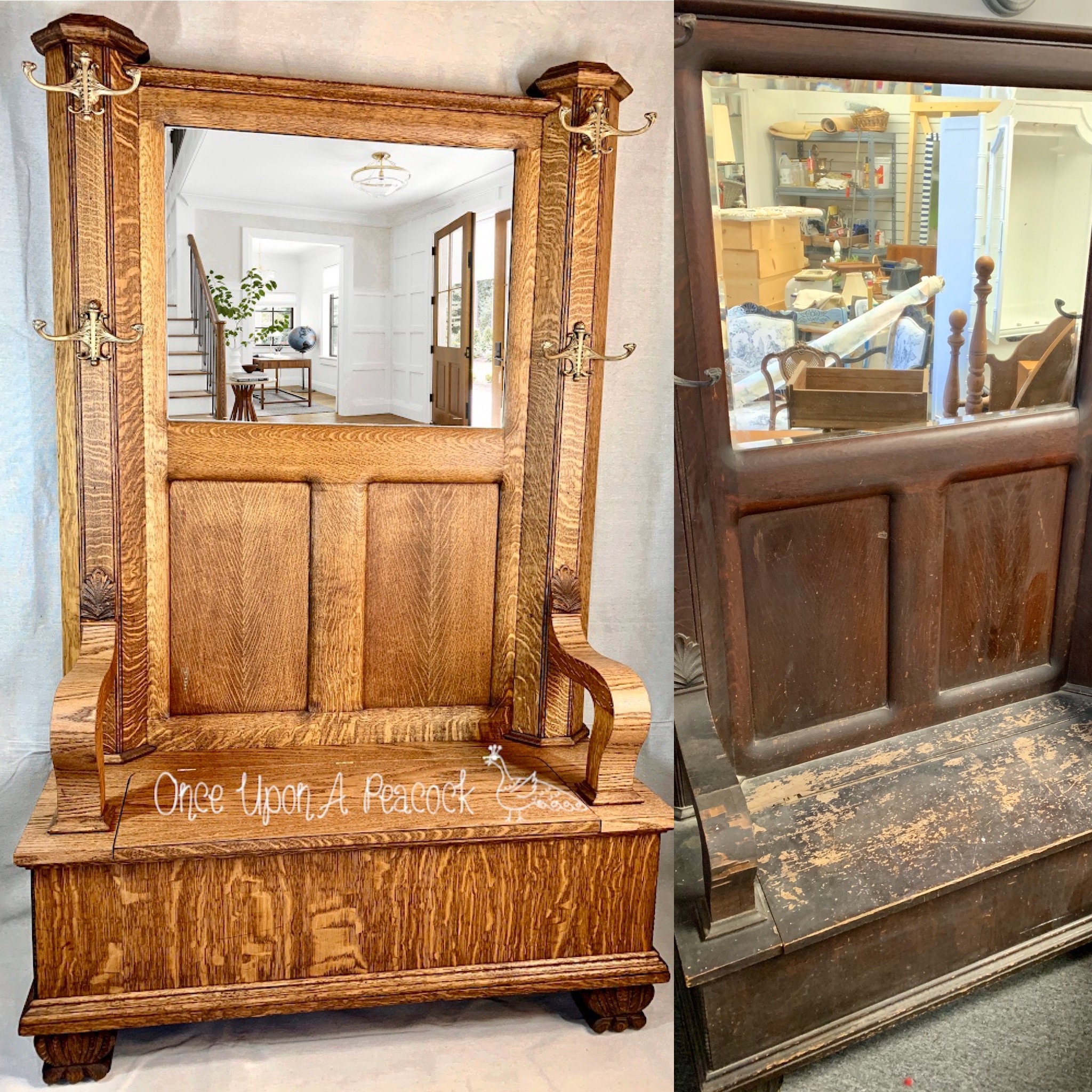 Service for Antique Furniture Restoration/restore/ Peeling Veneer ...