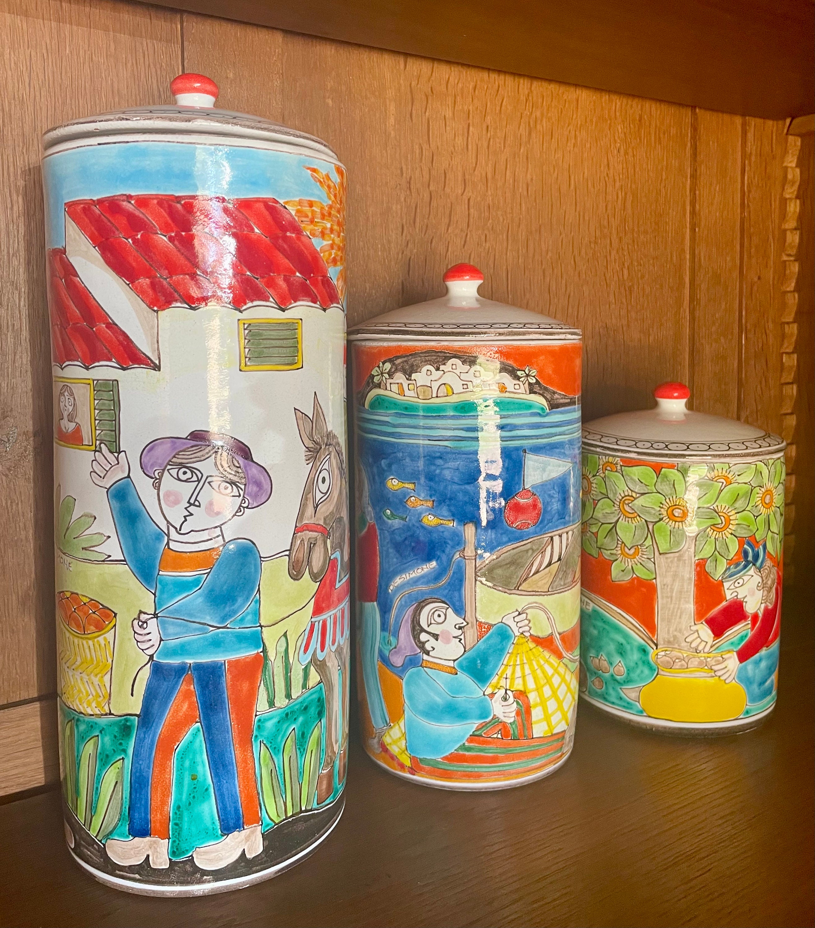 Early Vintage Giovanni Desimone Ceramic Pottery/ MCM Medium Canister / Signed 137/ 1960's - Etsy