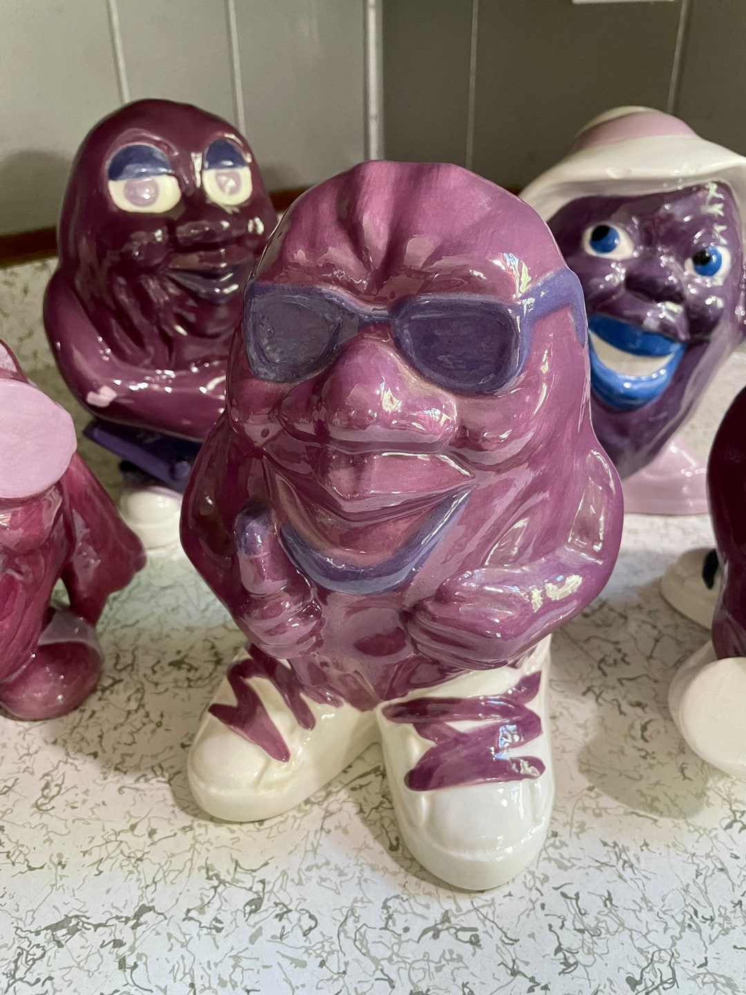 Vintage Set of 6 California Raisins Ceramic Collection - Etsy