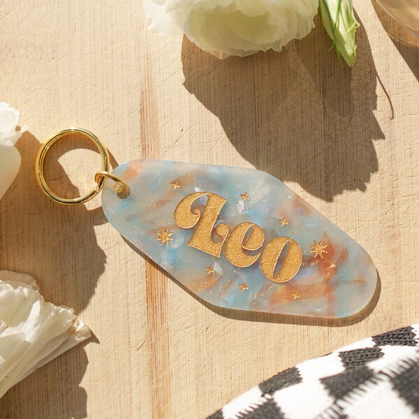 Leo Keychain - Etsy