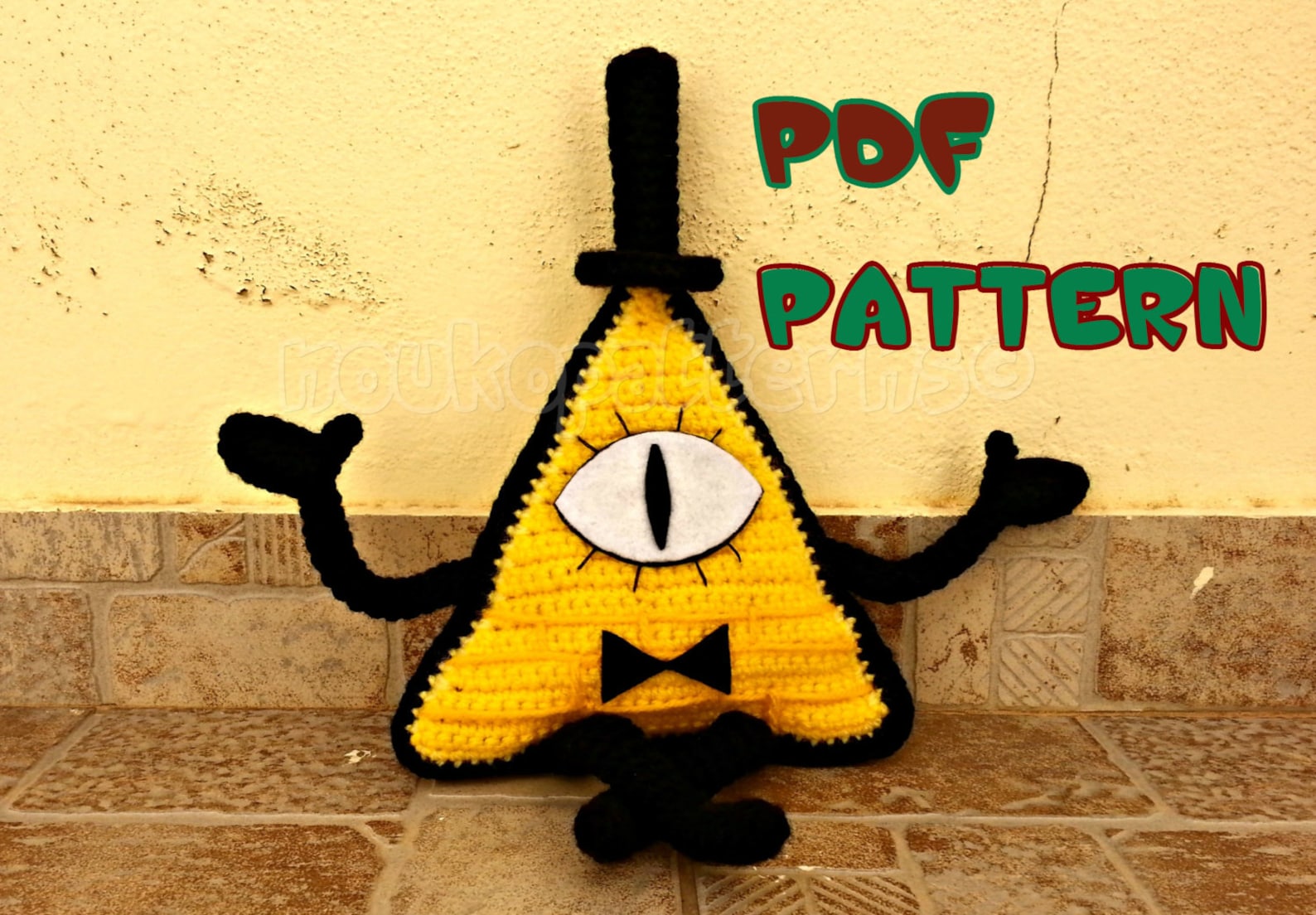 CROCHET-PATTERN: Evil Triangle Inspired by Bill Cipher (gravity Falls ...