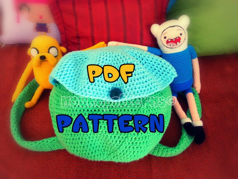 CROCHET-PATTERN: Finn's Backpack (adventure Time) Crochet Pattern ...