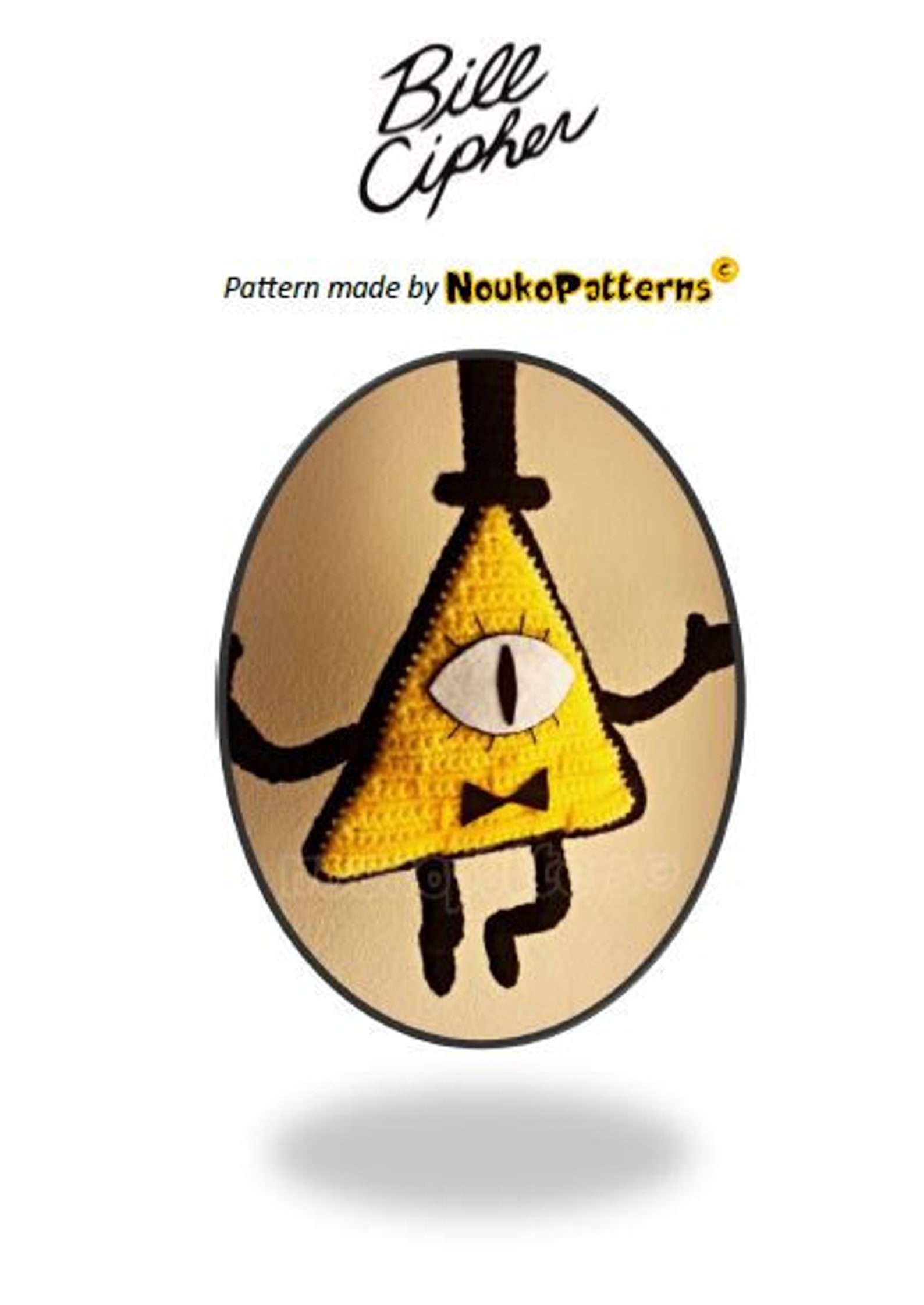 CROCHET-PATTERN: Evil Triangle Inspired by Bill Cipher (gravity Falls ...