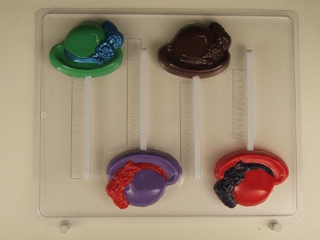 Ladies Hat, Rounded Crown With Ribbon and Flowers Lollipop AO197 ...