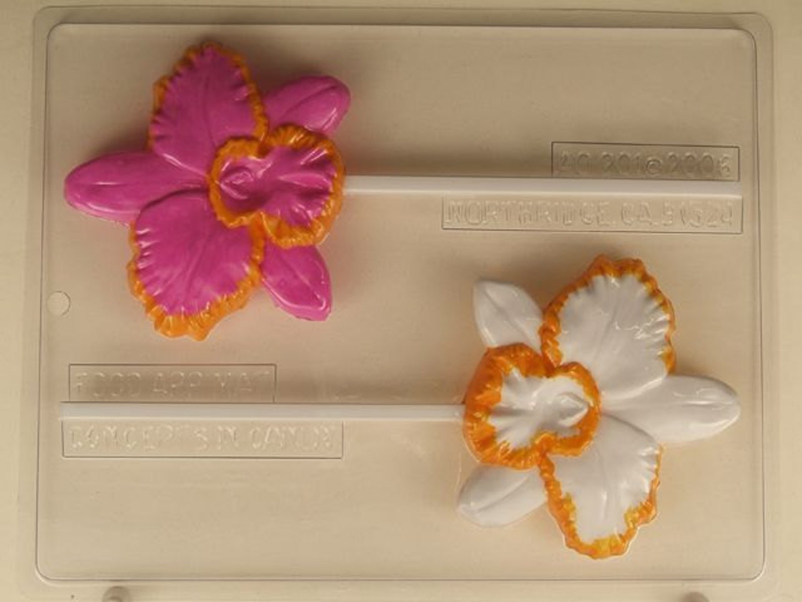 Large Orchid Tropical Hawaiian Luau Lollipop AO201 Chocolate - Etsy