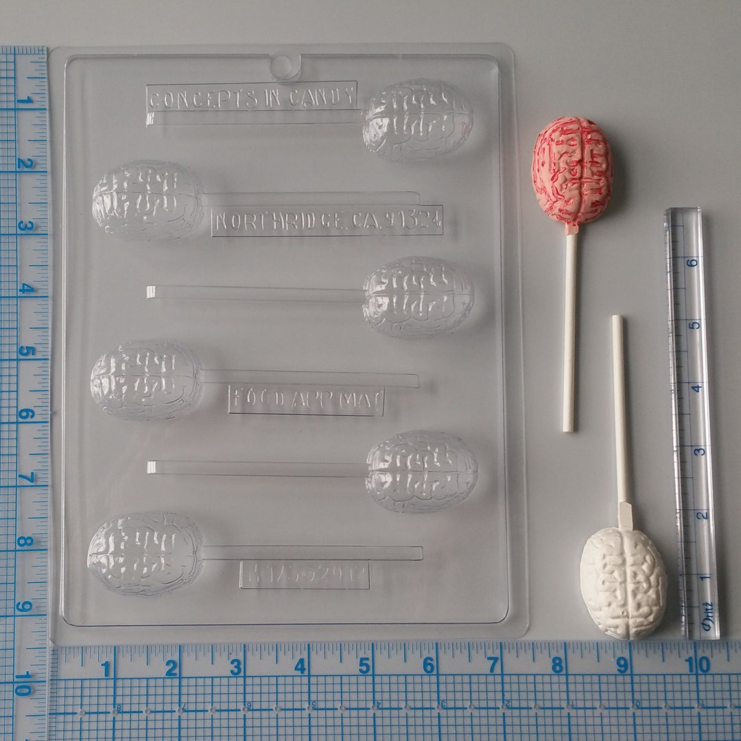Brain, Cerebrum, Cerebellum, Cortex, Lobes Lollipop H175 Chocolate ...