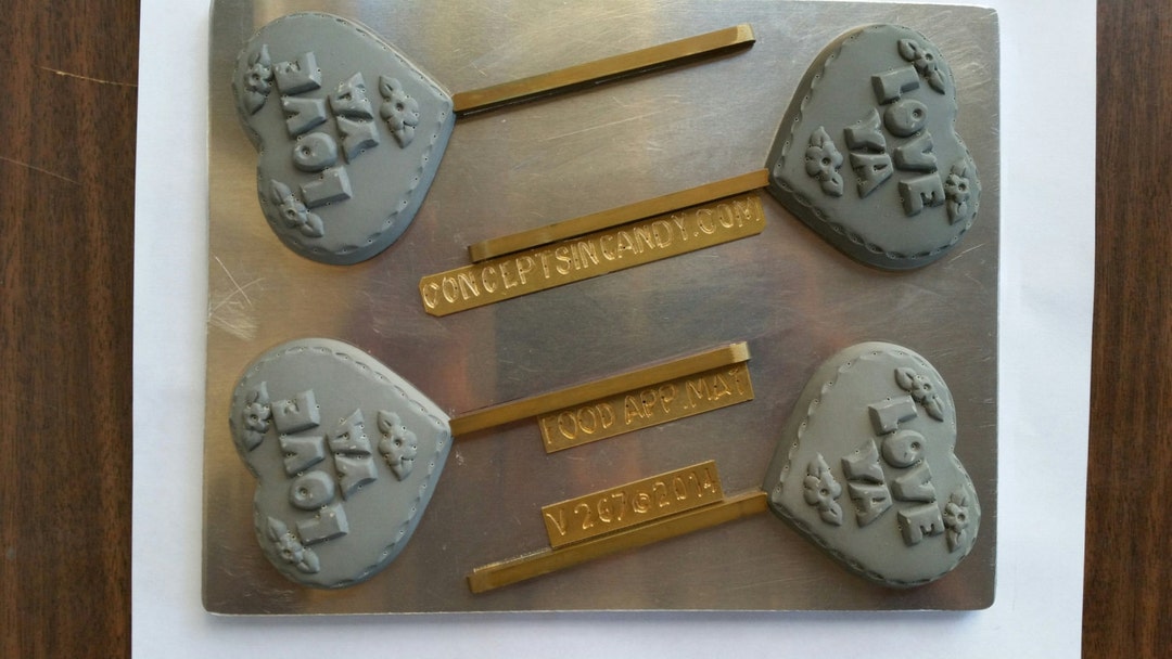 Medium Size Heart With LOVE YA Sign Lollipop Chocolate Candy - Etsy