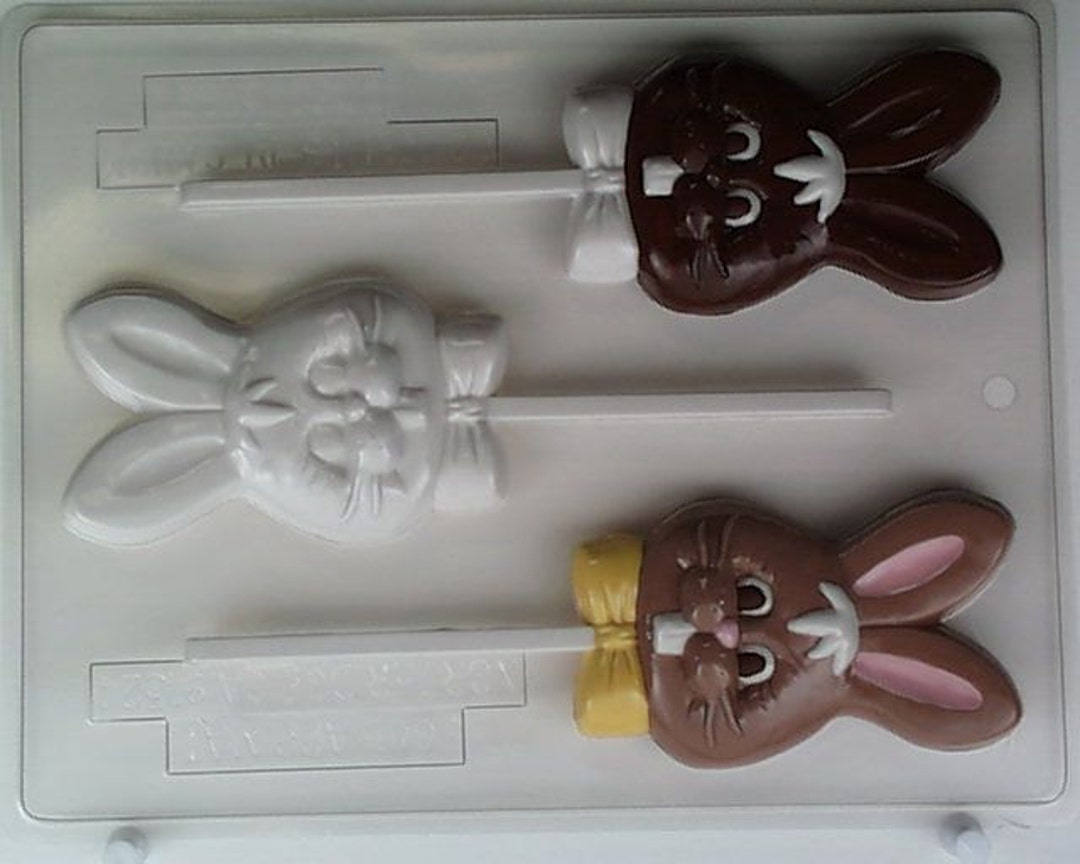 Bunny's Head W/ Buck Teeth & Bowtie E062 Chocolate Candy Mold - Etsy