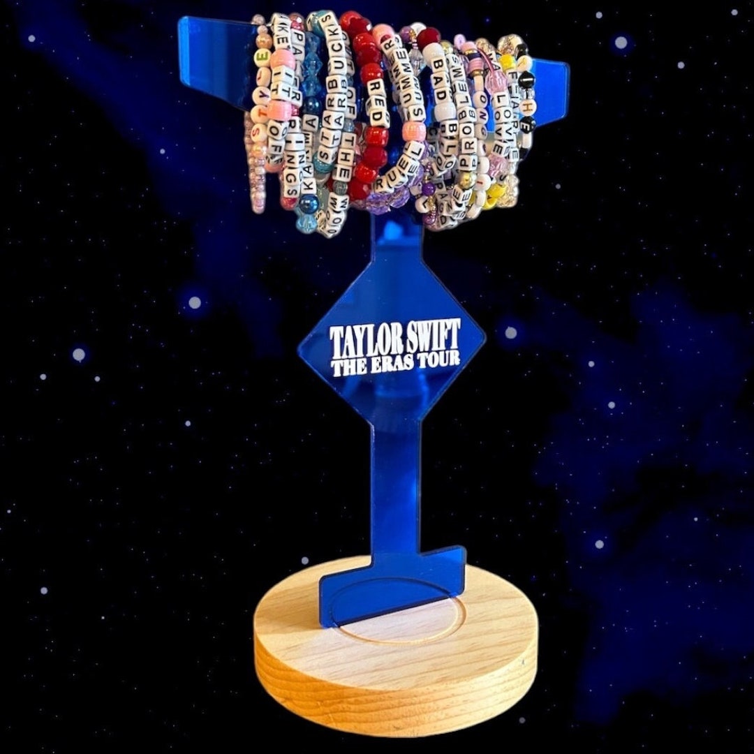 Taylor Swift Eras Tour Bracelet Stand, DARK BLUE Acrylic Stand With ...