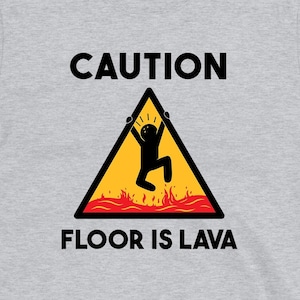 Floor is Lava Sign - Etsy
