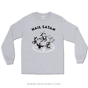 HAIL SATAN T-shirt | Satanic Hoodie | Demon Shirt - Etsy