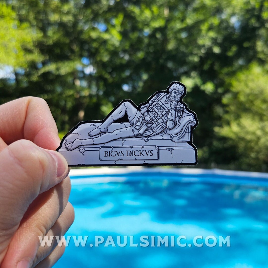 Bigus Dickus Vinyl Sticker | Monty Python's Life of Brian, Waterproof ...