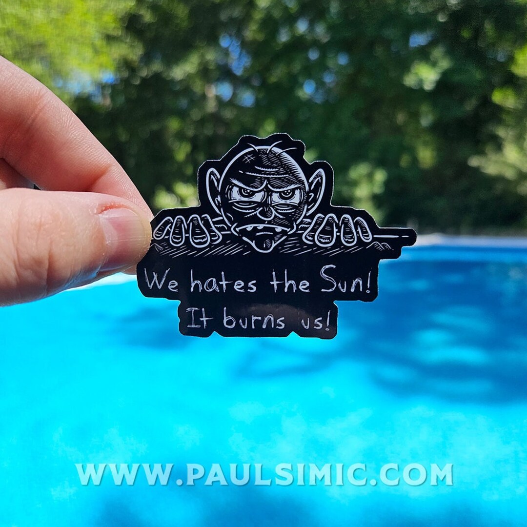 Gollum Sticker | Waterproof Sticker for Laptop & Water Bottle | LOTR ...