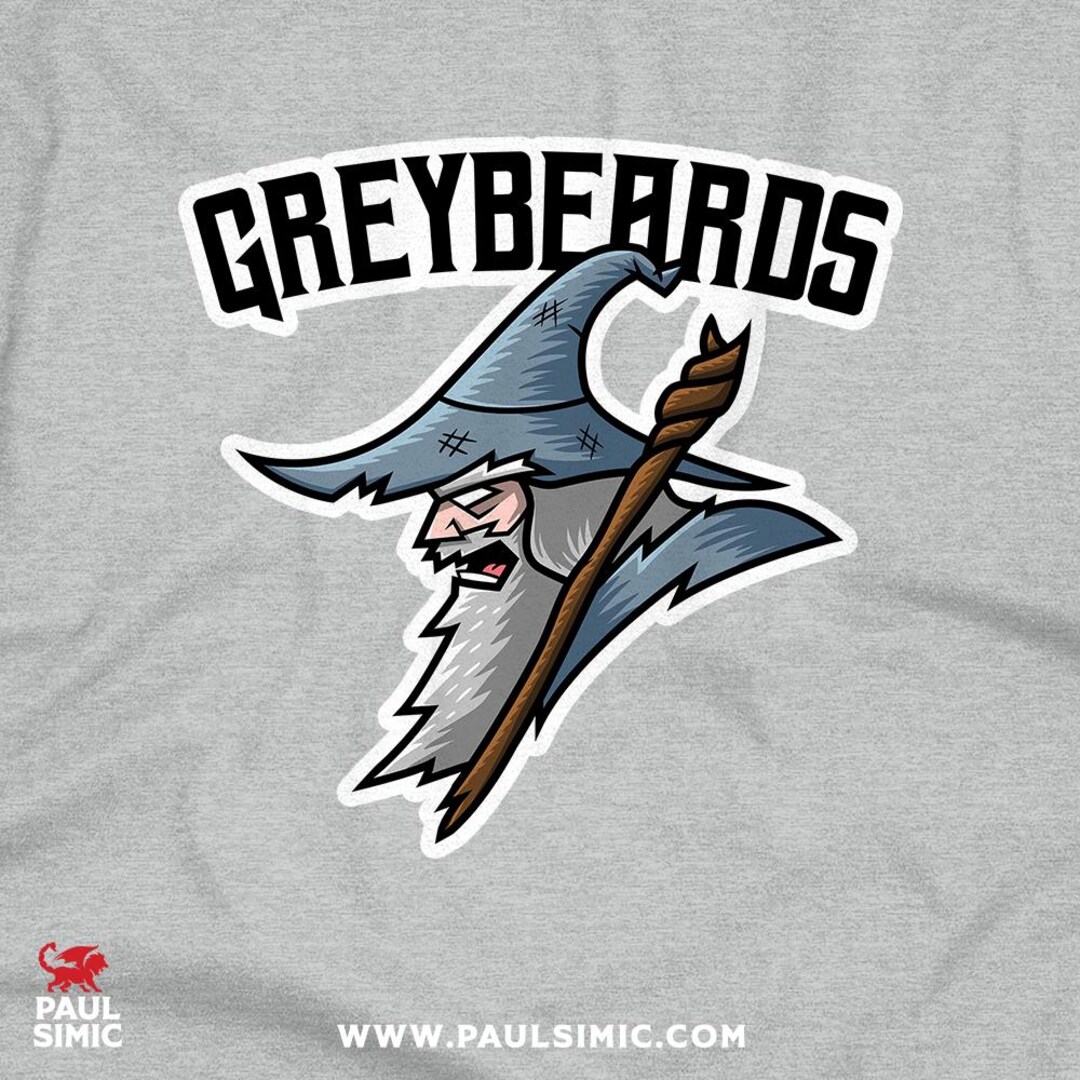 Greybeards Sports Logo Shirt - Gandalf Lord of the Rings Hoodie - Etsy