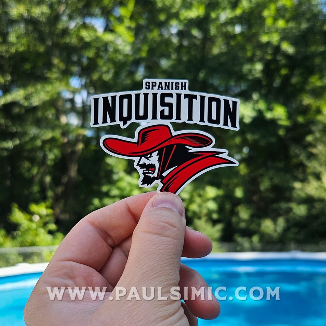 The Spanish Inquisition Sticker | Waterproof Vinyl Sticker for Laptop & Water Bottle - Etsy