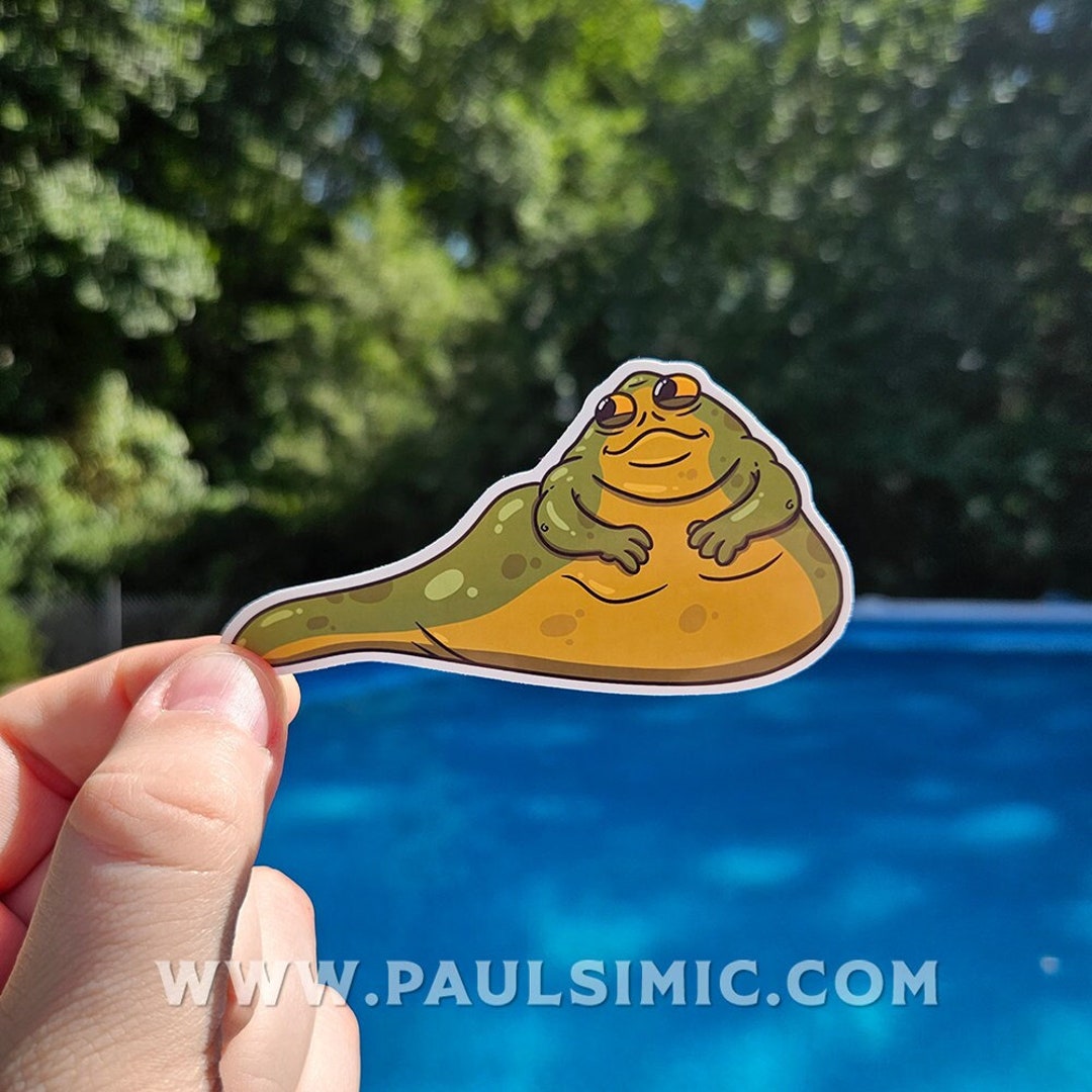 Bold and Beautiful Sticker | Waterproof Jabba the Hutt Sticker for ...