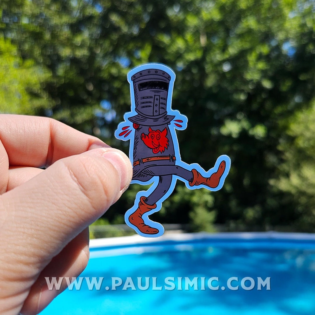 Black Knight Sticker | Waterproof Vinyl Sticker for Laptop & Water ...