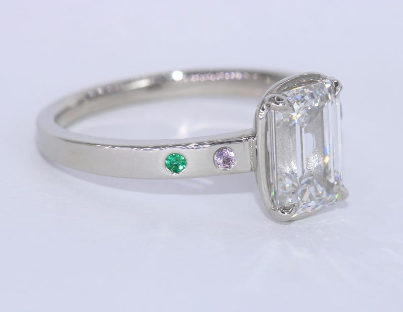 3 Ct IGI Certified Lab Diamond Platinum Ring 14k Solid Gold - Etsy