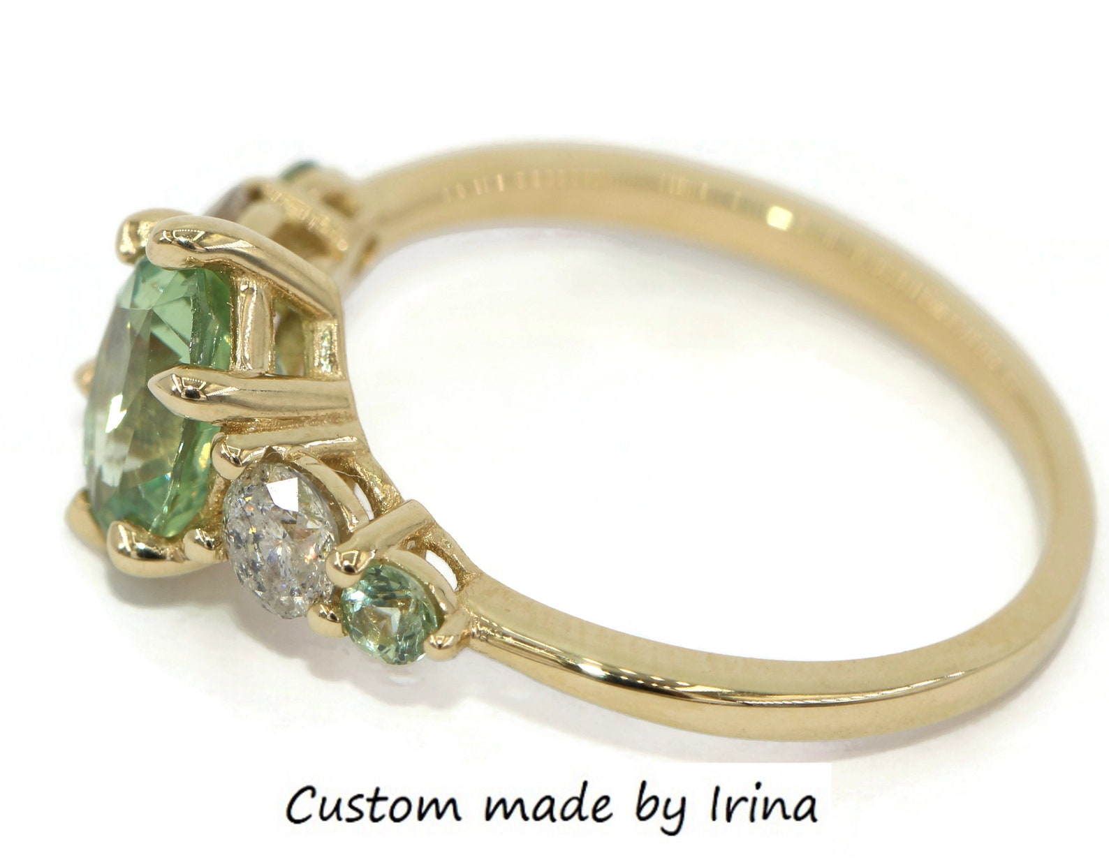 Custom Made 5 Stone Engagement Ring SETTING ONLY - Etsy