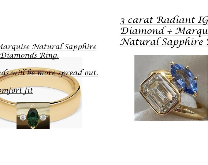 2 Custom Made Engagement Rings. Reserved for Amber and Stephanie ...